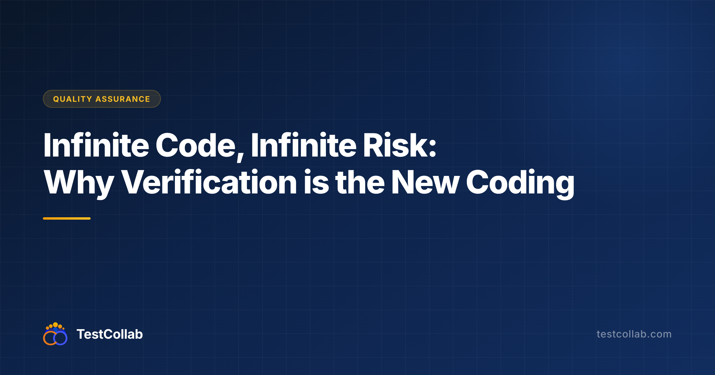 Infinite Code, Infinite Risk: Why Verification is the New Coding